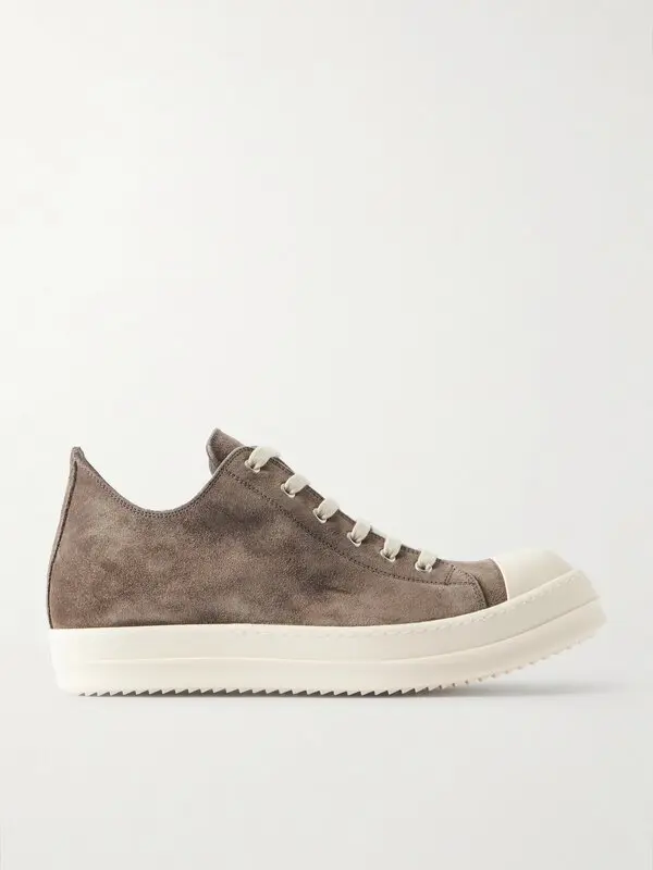 Rick Owens Ramones Suede Sneakers - Brown
