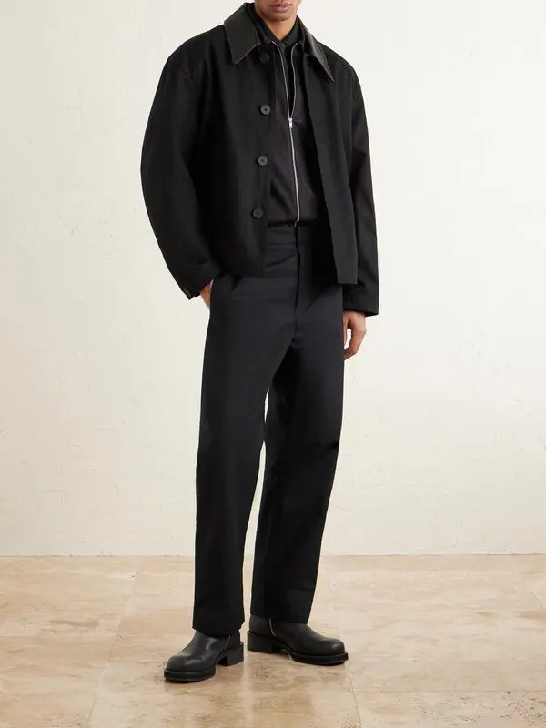 JIL SANDER Straight-leg Cotton Trousers