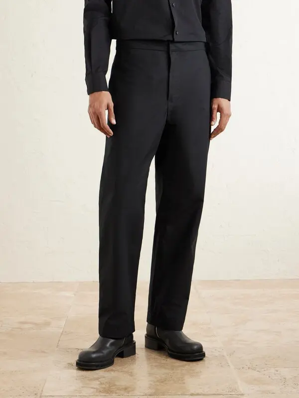 JIL SANDER Straight-leg Cotton Trousers