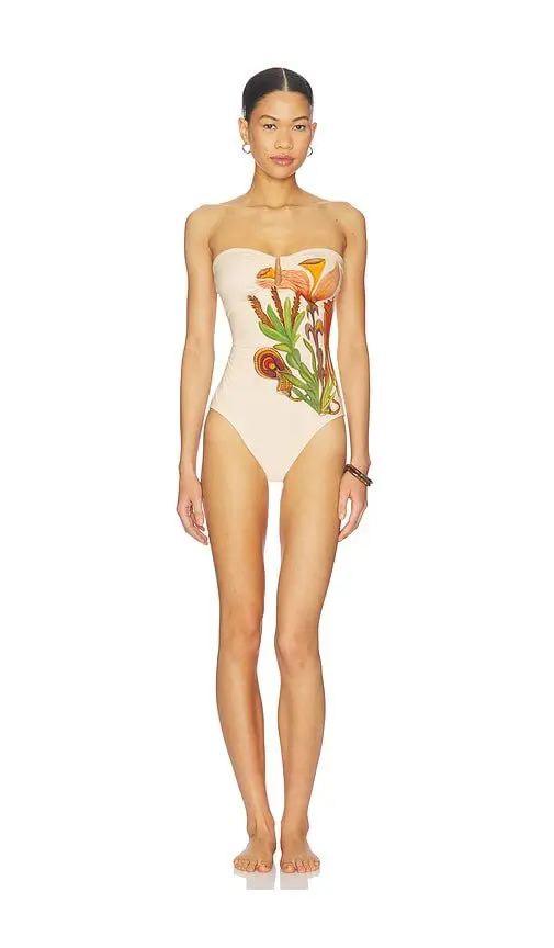 Ulla Johnson Monterey Maillot One Piece Swimsuit - Inner Nature