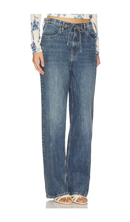 Rag & Bone Phoebe Drawstring Wide Leg Jeans
