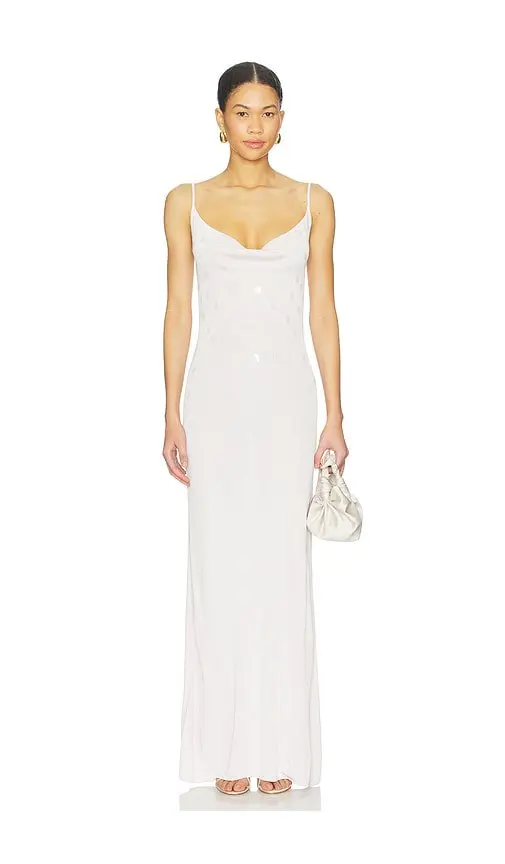AYA MUSE Sequin Embellished Maxi Dress - Lilac