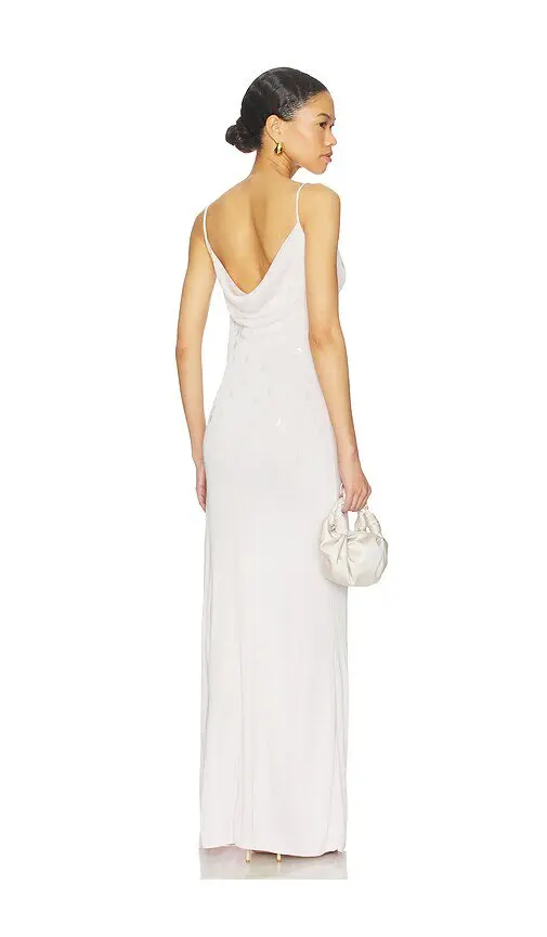 AYA MUSE Sequin Embellished Maxi Dress - Lilac