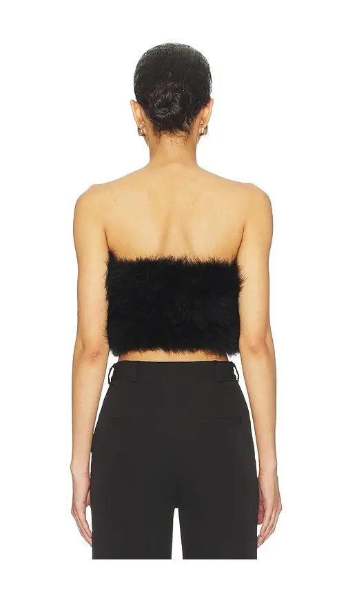 Giuseppe Di Morabito Strapless Cropped Feather Top