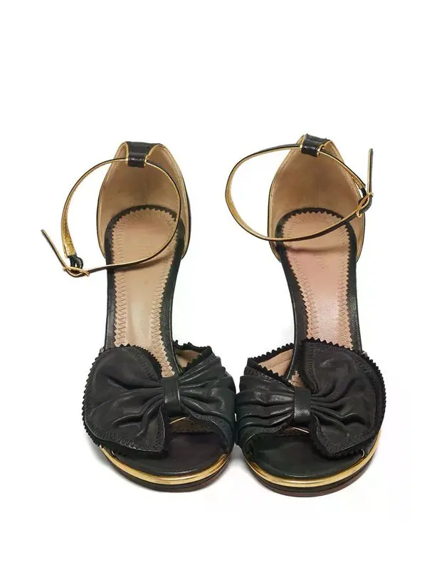 Chloé Bow-embellishment Leather Sandals
