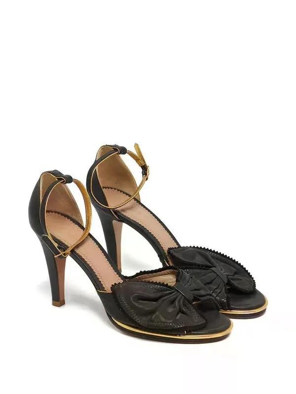 Chloé Bow-embellishment Leather Sandals