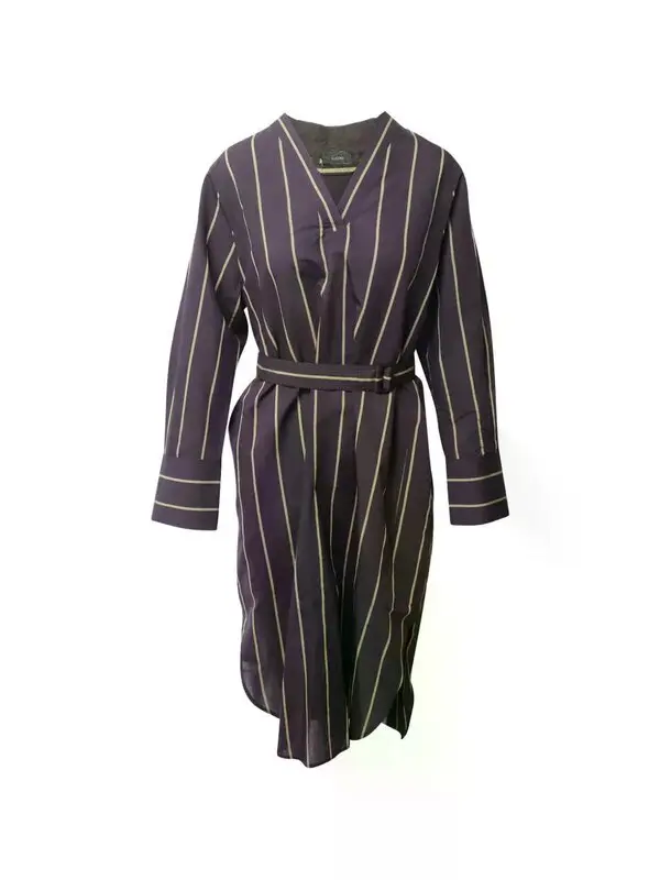 JOSEPH Janis Striped Robe Dress