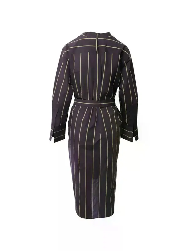 JOSEPH Janis Striped Robe Dress