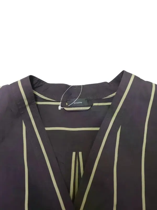 JOSEPH Janis Striped Robe Dress