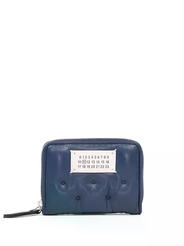 MAISON MARGIELA Numbers-motif Leather Wallet - Blue