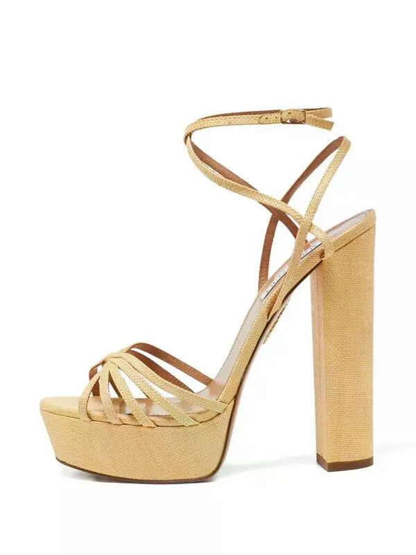 AQUAZZURA Crossover Platform Sandals
