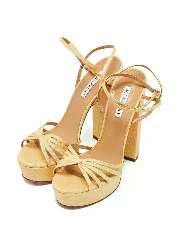 AQUAZZURA Crossover Platform Sandals