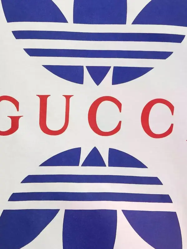 Gucci X Adidas Crew-neck Graphic Top