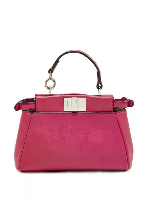 Fendi 2015 Micro Peekaboo Leather Tote