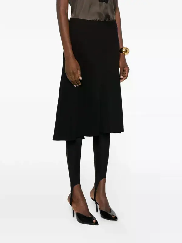 JIL SANDER Zip-fastening Layered Midi Skirt