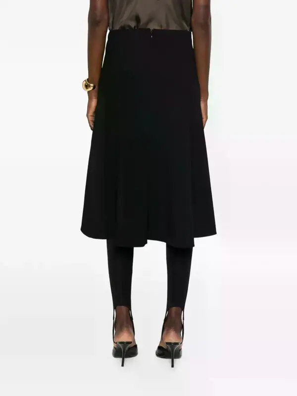 JIL SANDER Zip-fastening Layered Midi Skirt