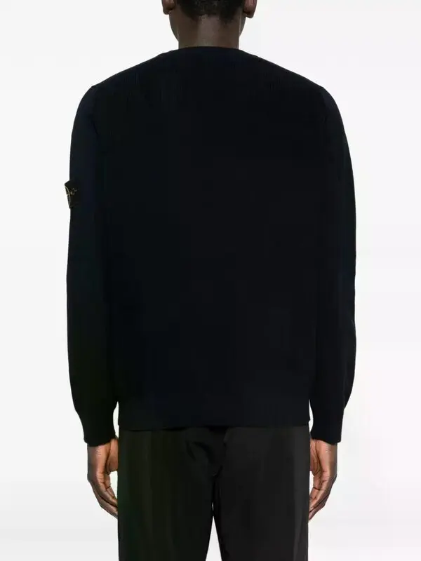 Stone Island Crew-neck Logo-patch Sweater