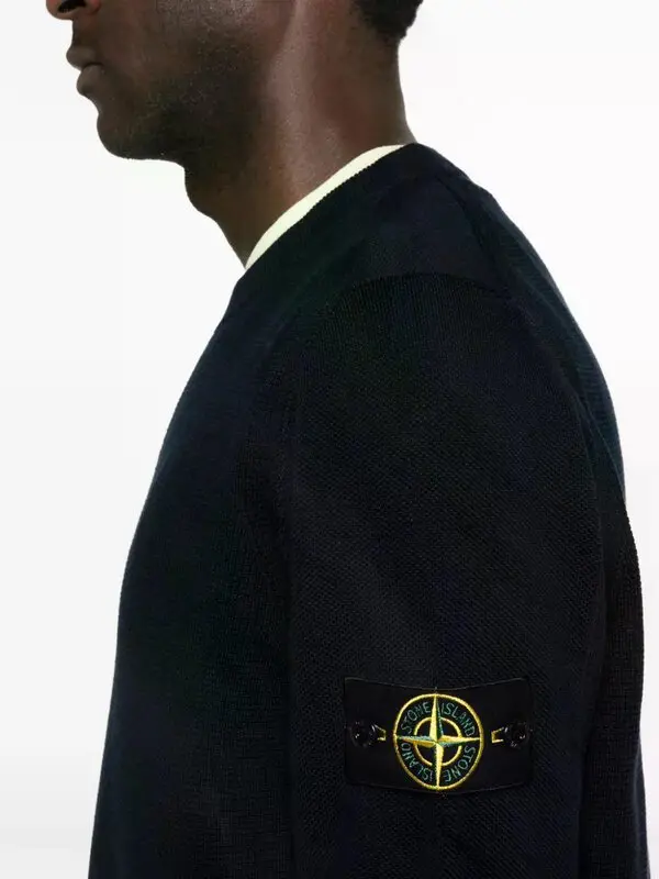 Stone Island Crew-neck Logo-patch Sweater