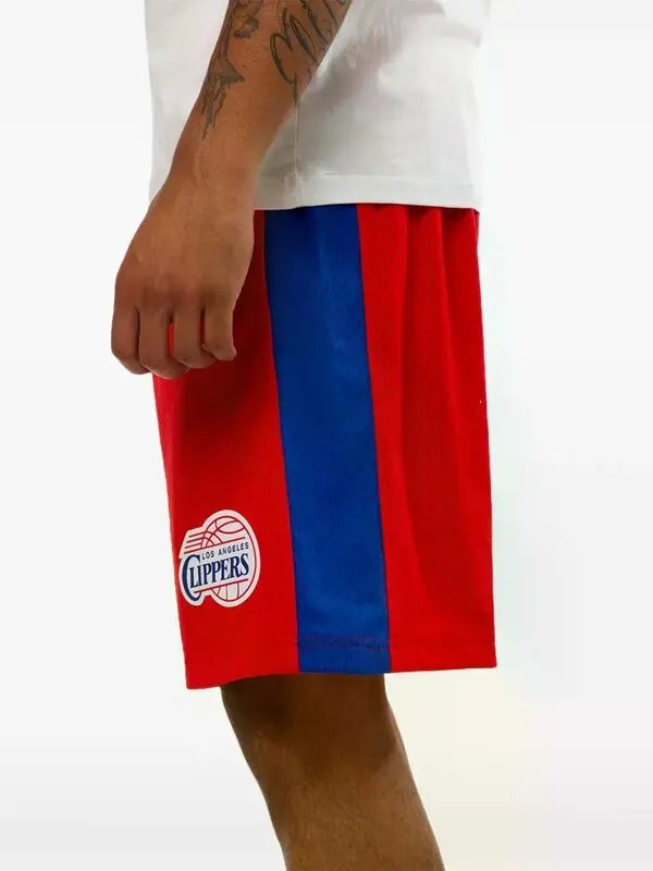 Mitchell & Ness Nba Los Angeles Clippers Track Shorts - Red