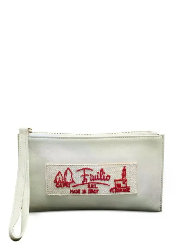 Emilio Pucci Embroidered Clutch - Neutrals