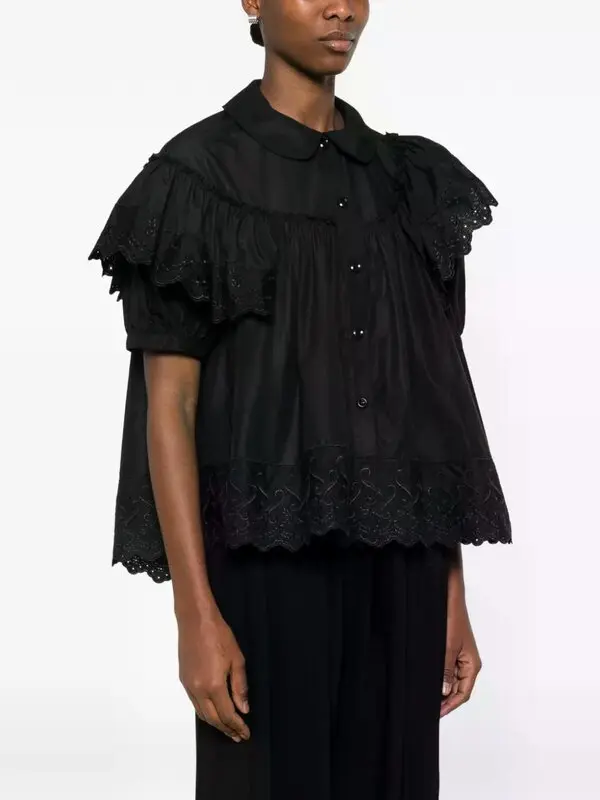 Simone Rocha Broderie-anglaise Sleeveless Shirt
