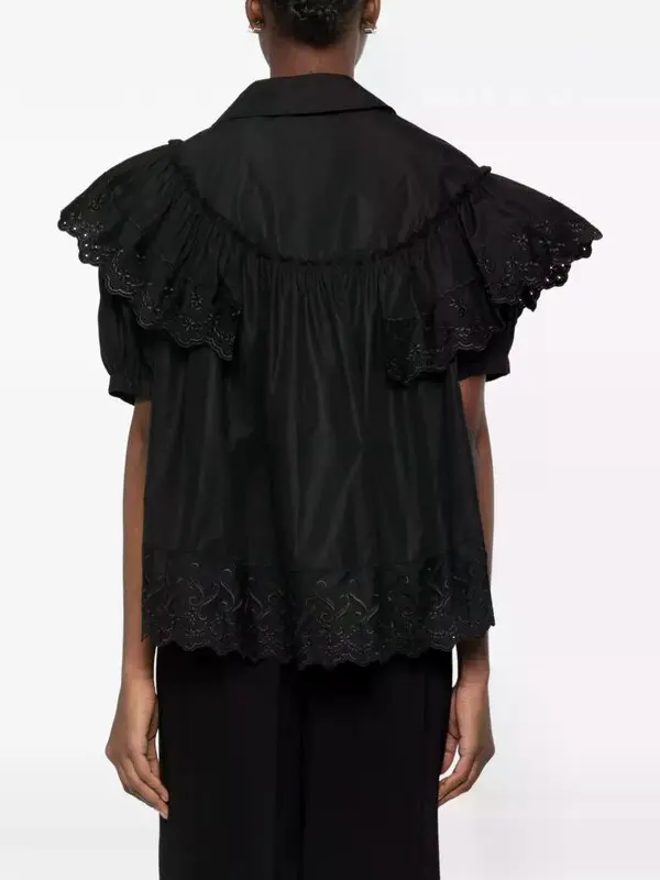 Simone Rocha Broderie-anglaise Sleeveless Shirt