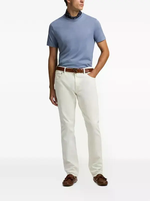 Ralph Lauren Purple Label Lisle Crew-neck T-shirt - Blue