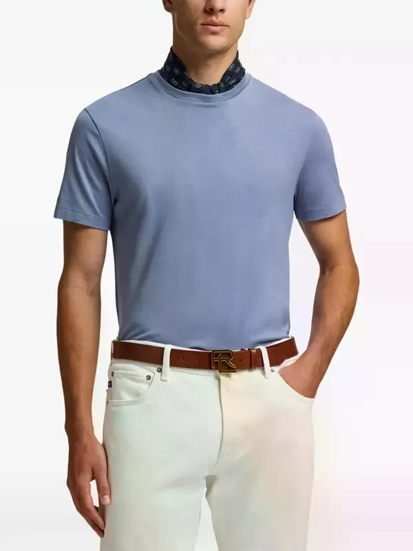 Ralph Lauren Purple Label Lisle Crew-neck T-shirt - Blue