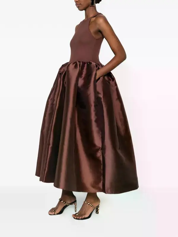 MARQUES' ALMEIDA Satin-skirt Midi Dress