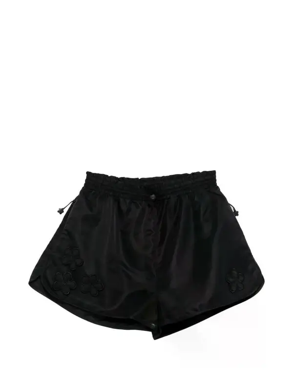 Cecilie Bahnsen Colette Floral-patch Shorts - Black