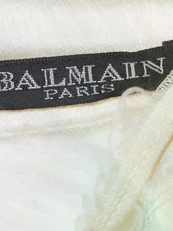 Balmain Satin Blouse With Bow Detail
