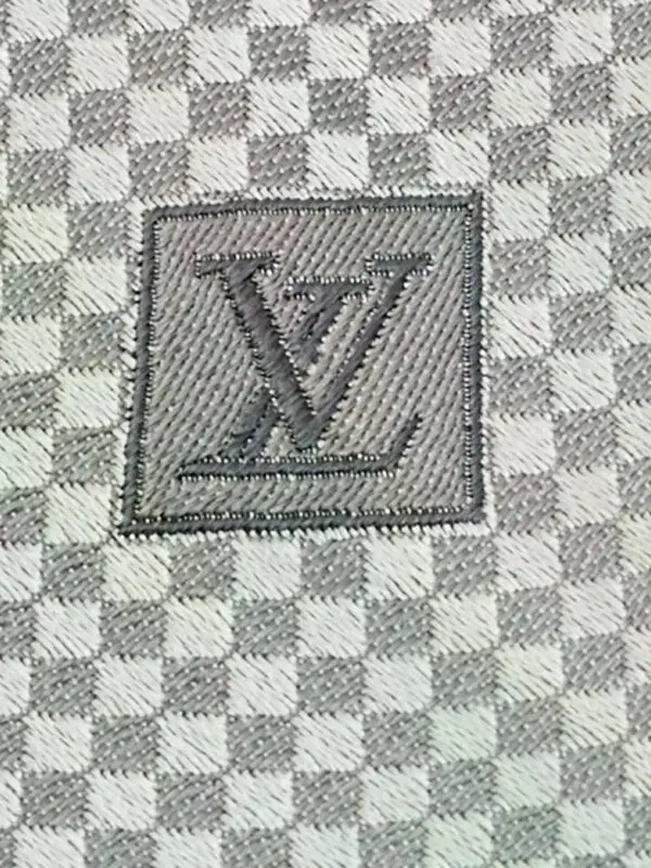 LOUIS VUITTON Damier Ebène Silk Neck Tie