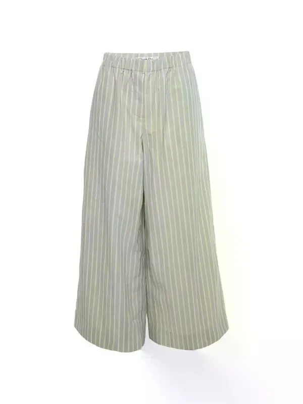 Dior Striped Cotton Trousers