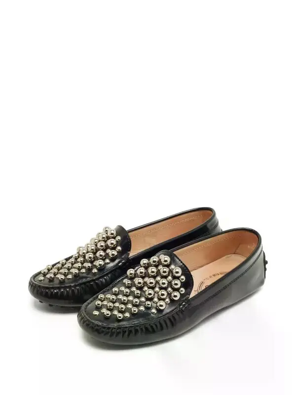 TOD'S Metal-accent Leather Loafers
