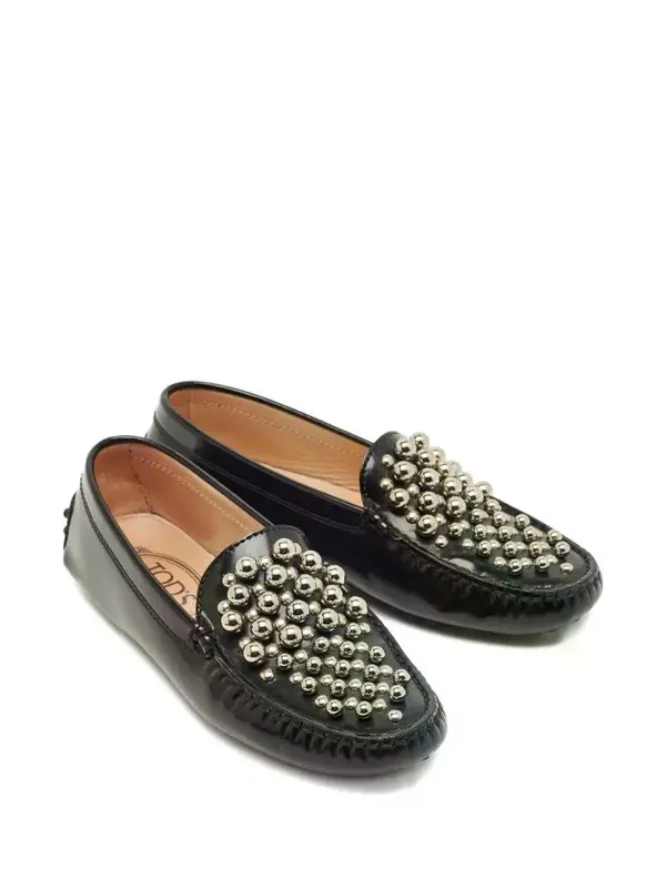 TOD'S Metal-accent Leather Loafers