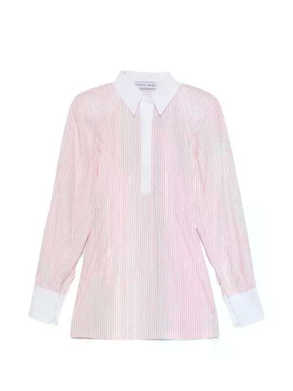 ROWEN ROSE Striped Shirt Dress