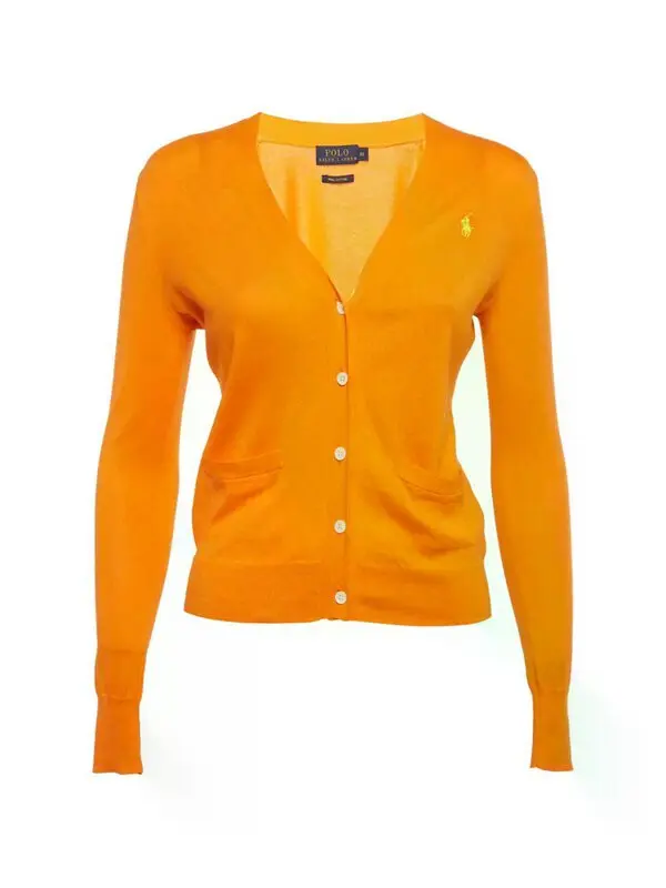 Polo Ralph Lauren Logo-embroidered Cardigan - Orange