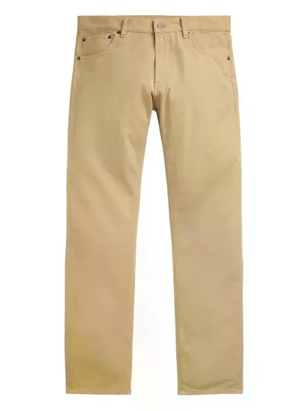 Ralph Lauren Purple Label Slim Twill Trousers - Neutrals