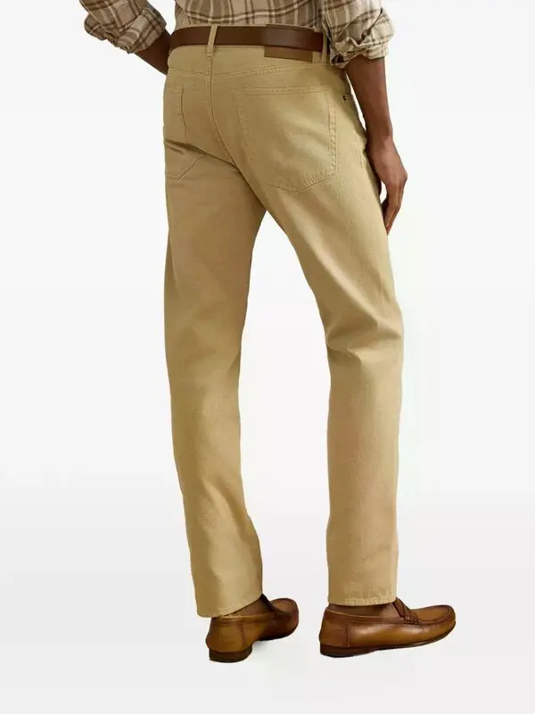 Ralph Lauren Purple Label Slim Twill Trousers - Neutrals