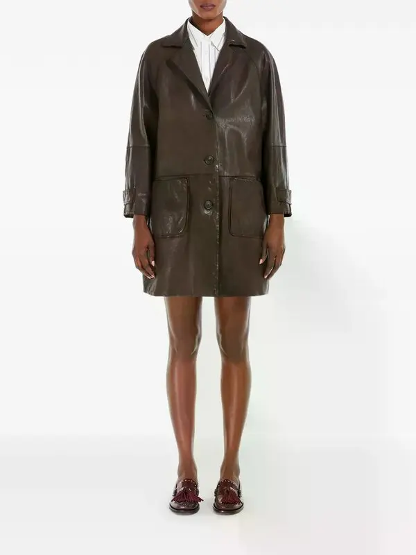 Max Mara Camino Leather Coat