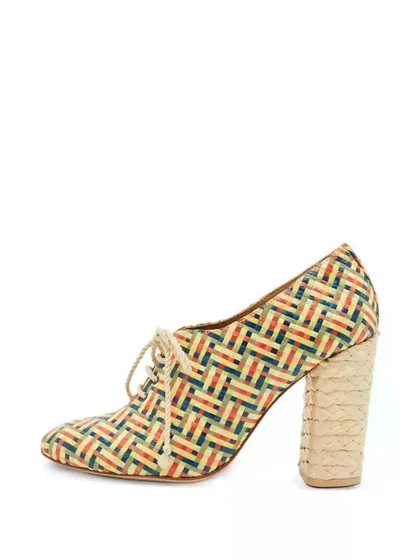 Tory Burch Fabienne Woven Straw Pumps