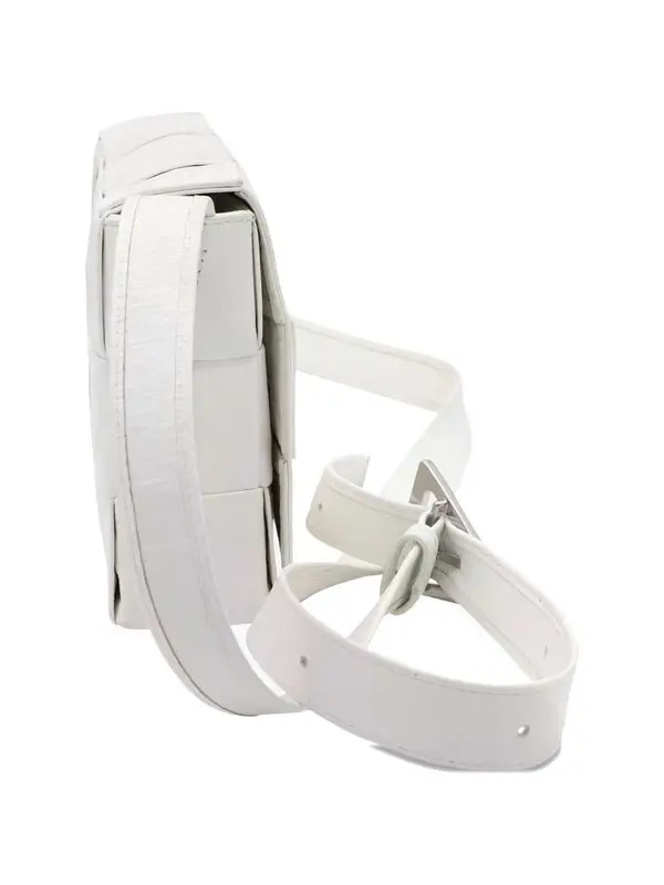 Bottega Veneta Cassette Shoulder Bag - White
