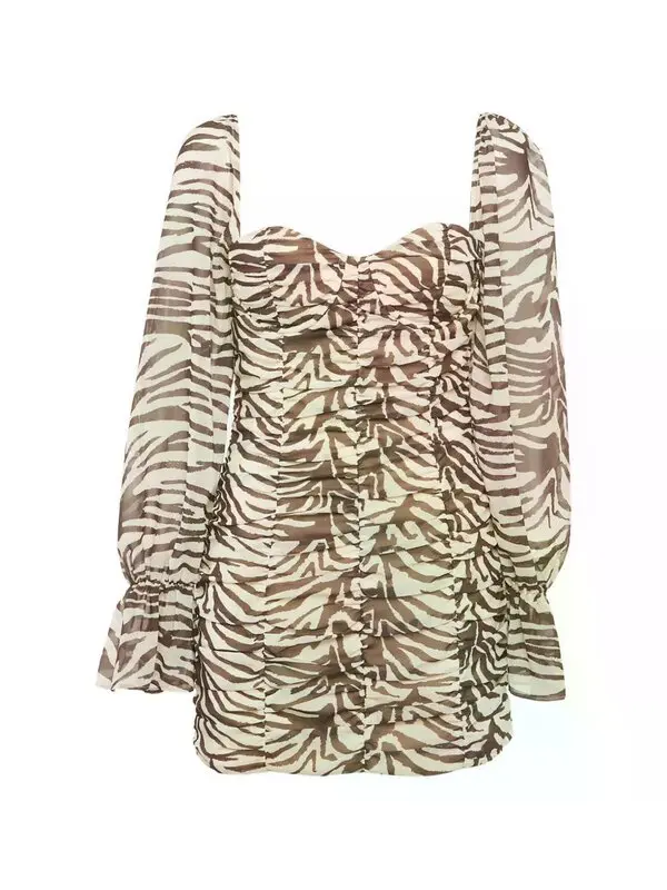 RUNAWAY THE LABEL Animal-print Mini Dress
