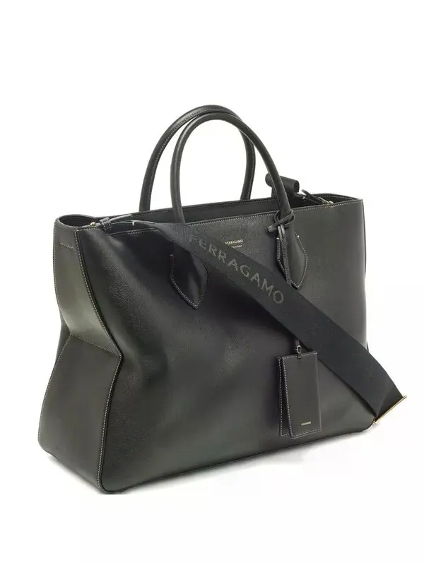 FERRAGAMO Large Leather Tote Bag