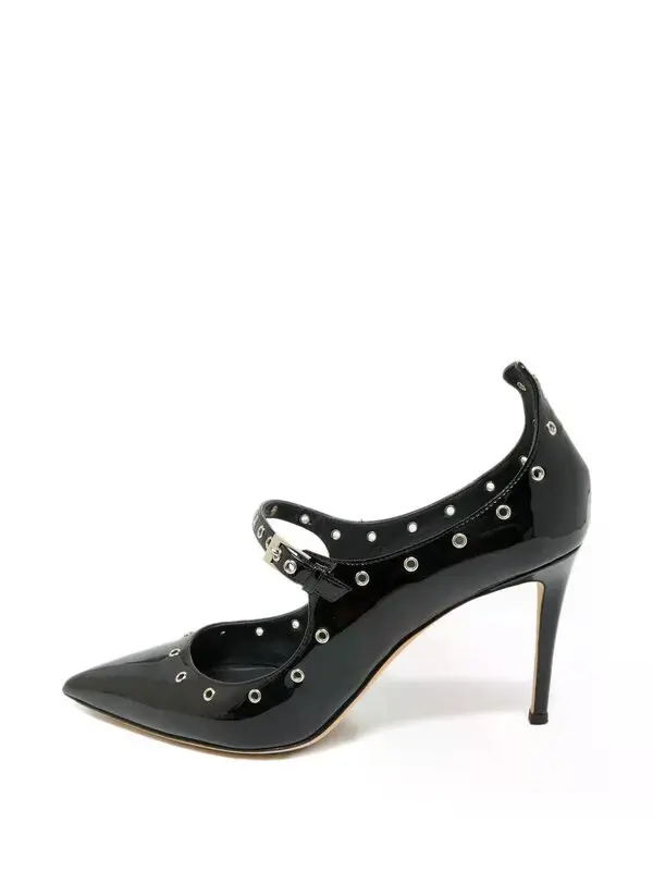 GIUSEPPE ZANOTTI Leather Eyelet Pumps