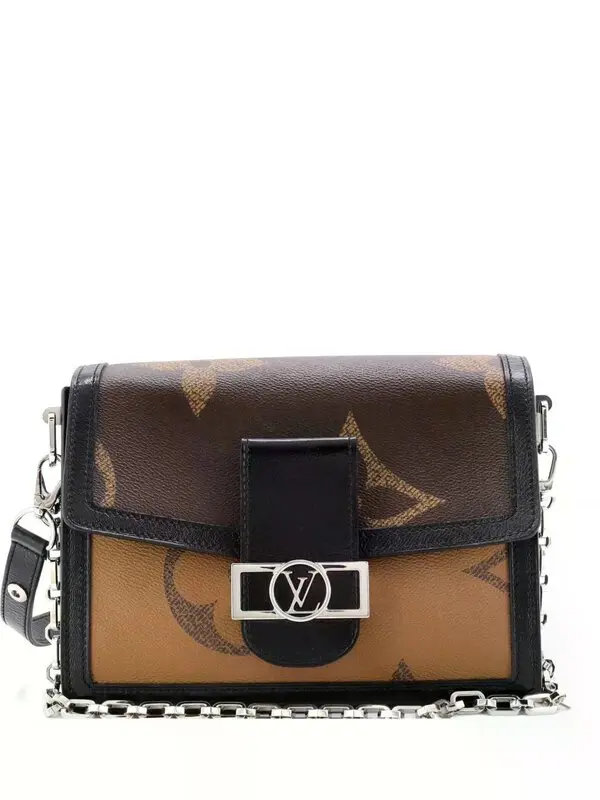 LOUIS VUITTON Dauphine Shoulder Bag Reverse Monogram Giant Mm - Brown