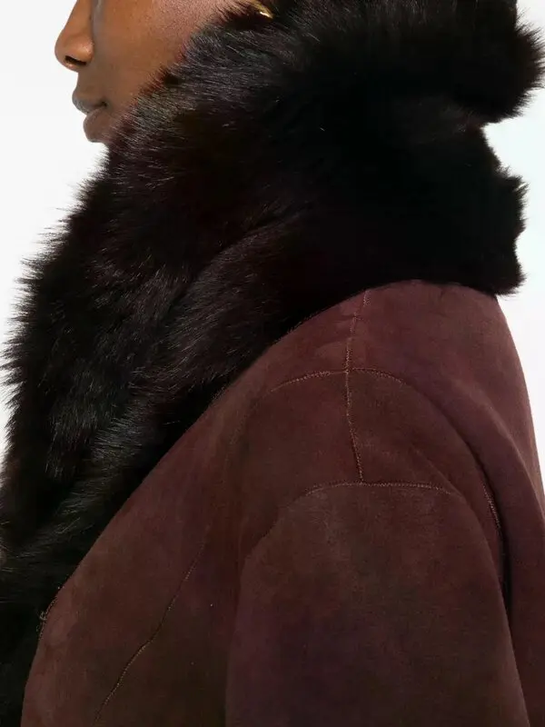 Nour Hammour Kaya Single-breasted Fur Coat