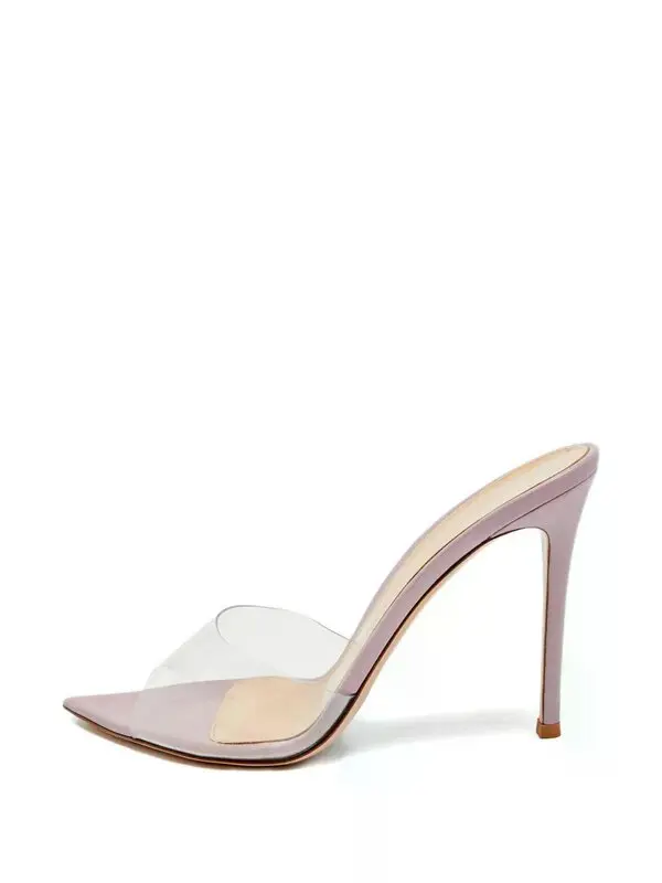 GIANVITO ROSSI Transparent Leather Slides