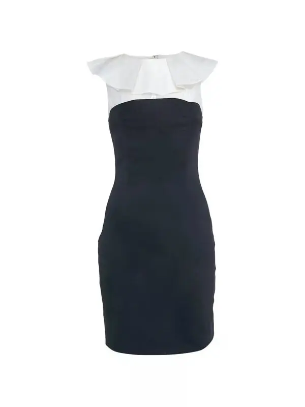 Just Cavalli Ruffle-neck Mini Dress