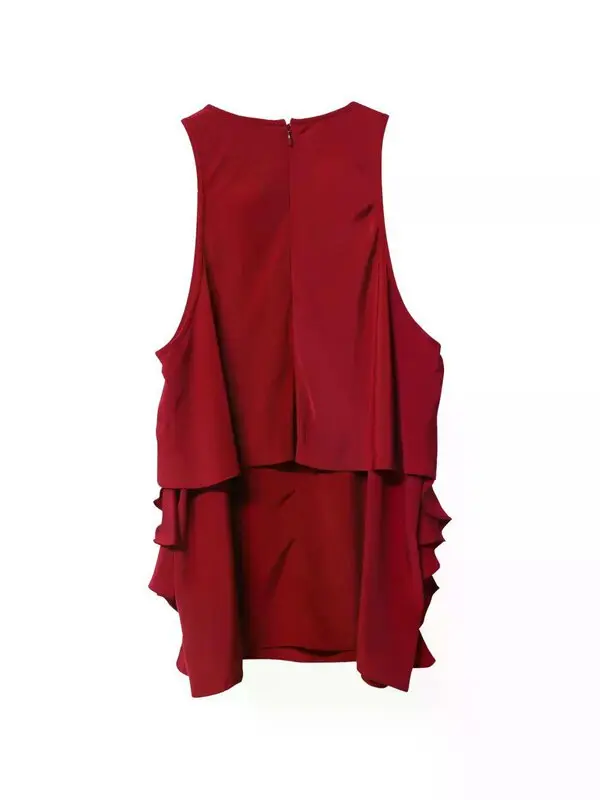 Tibi Sleeveless Draped Blouse